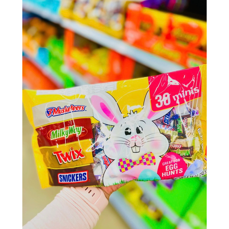 🍫🕊🐰 TÚI 30 GÓI SOCOLA PHỤC SINH MIX 4 LOẠI CỦA MỸ 3 MUSKETEERS ...
