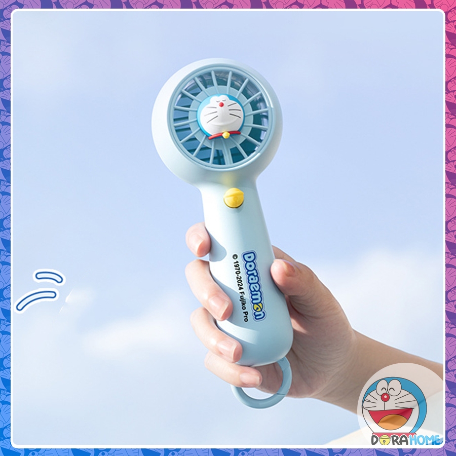 Quạt cầm tay usb Doraemon Doremon cute dễ thương nhỏ gọn nhẹ, thời gian sử dụng 4-6 giờ GD0079 ...