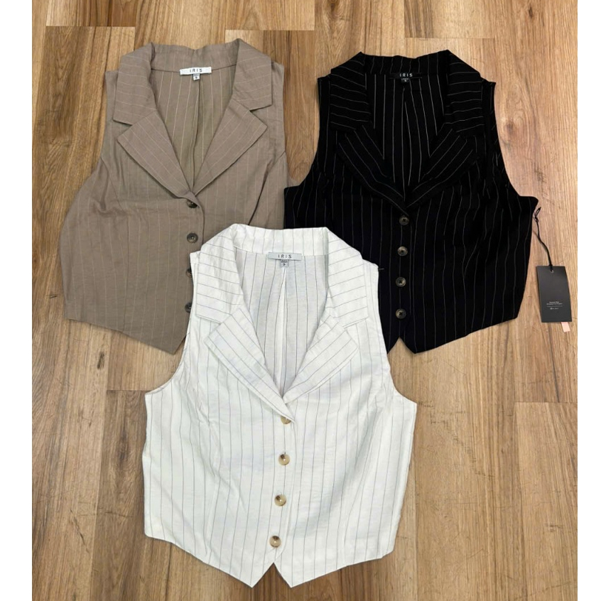 Áo ghile/ Áo vest sát nách có cổ nữ 1ris xuất khẩu | Shopee Việt Nam