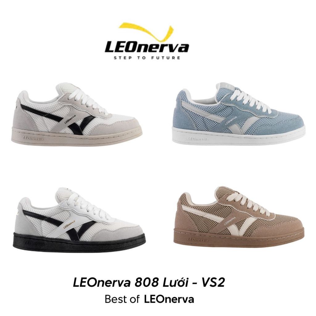 Giày Thể Thao Sneaker Unisex LEOnerva 808 Lưới VS2 - 5 Màu Bestseller - Đi Tăng 1 SIZE | Shopee ...