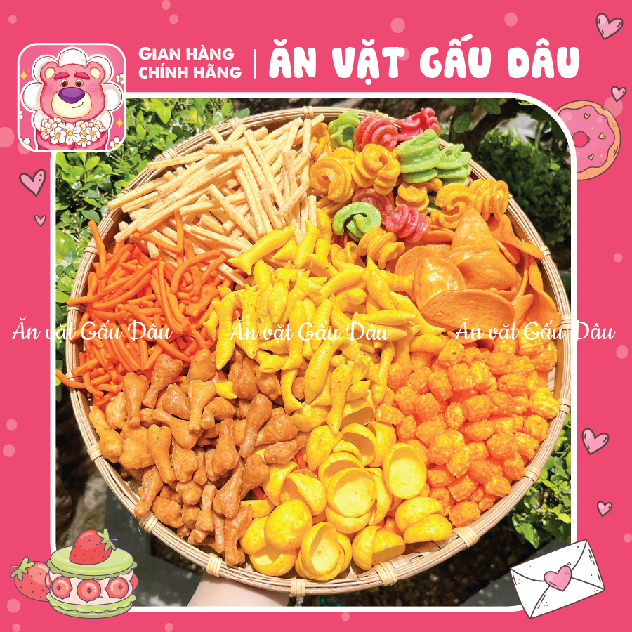 500G Snack Tá Lả Mix Vị Siêu Ngon Siêu Giòn Các Món Bim Bim Tá Lả HOT ...