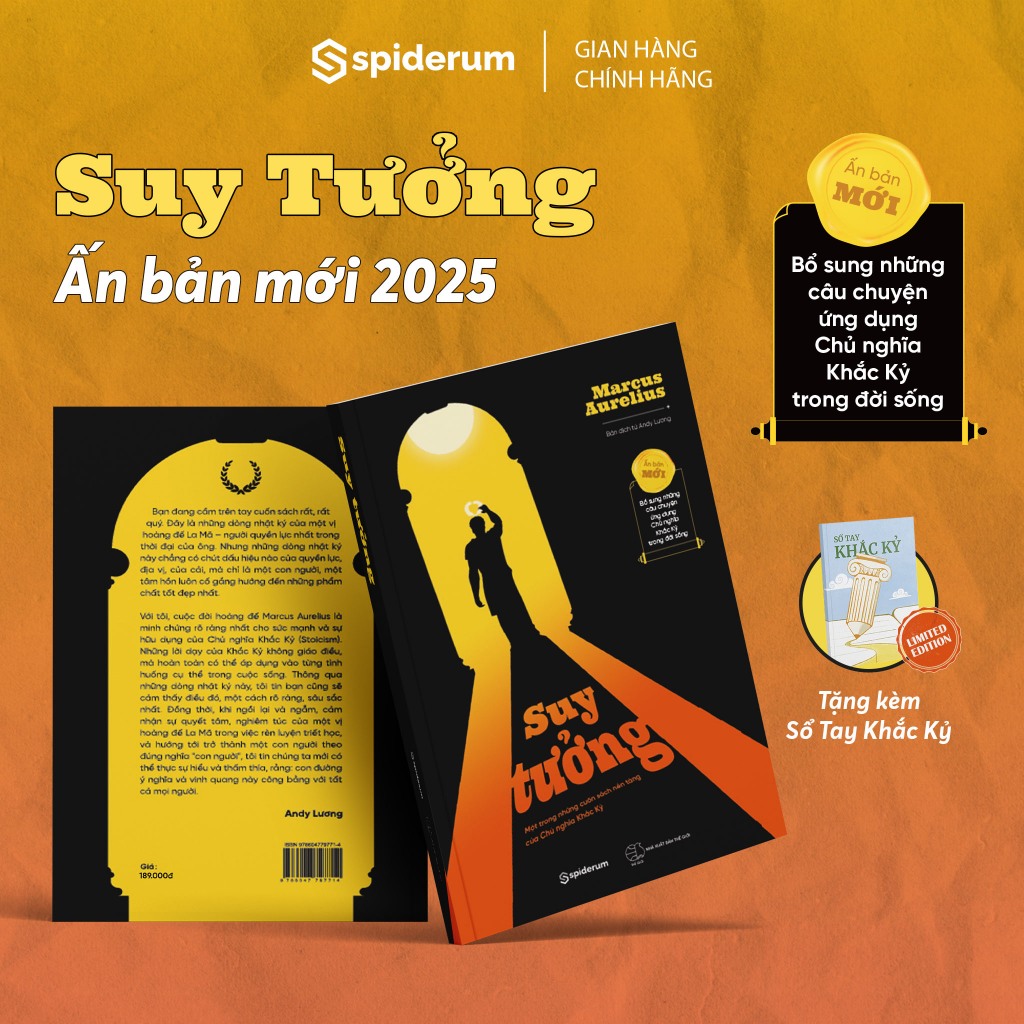 Sách Suy Tưởng - Tác giả Marcus Aurelius - Bản dịch Andy Lương (TB 189K ...