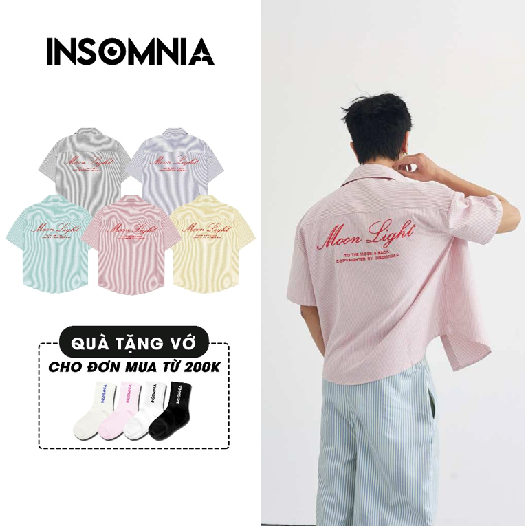 Áo Sơ Mi Form Boxy INSOMNIA Moonlight Local Brand Unisex Oxford Shirt ...