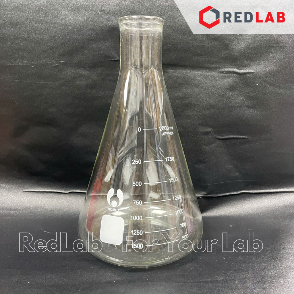 Bình tam giác BOMEX 1000 2000 3000 ml, bình nón / erlen thuỷ tinh 2L 3L ...
