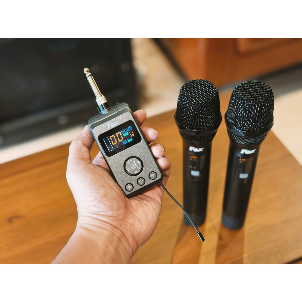 Micro Fox M2 (V3) Micro siêu đa năng không dây chip DSP cao cấp, đã tinh chỉnh âm thanh, tay Mic ...