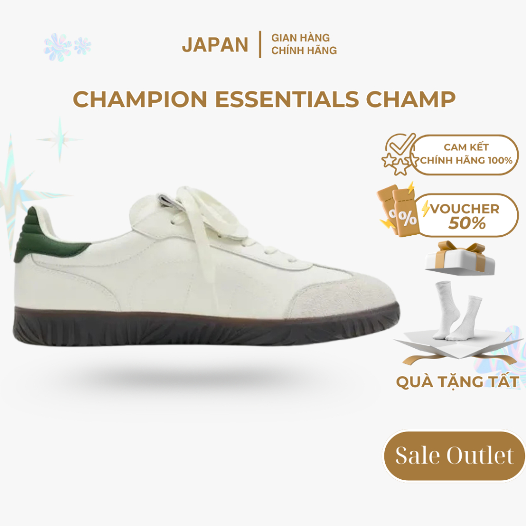[ Chính Hãng ] Giày_Champion Essentials Champ Trainer White Green Full ...