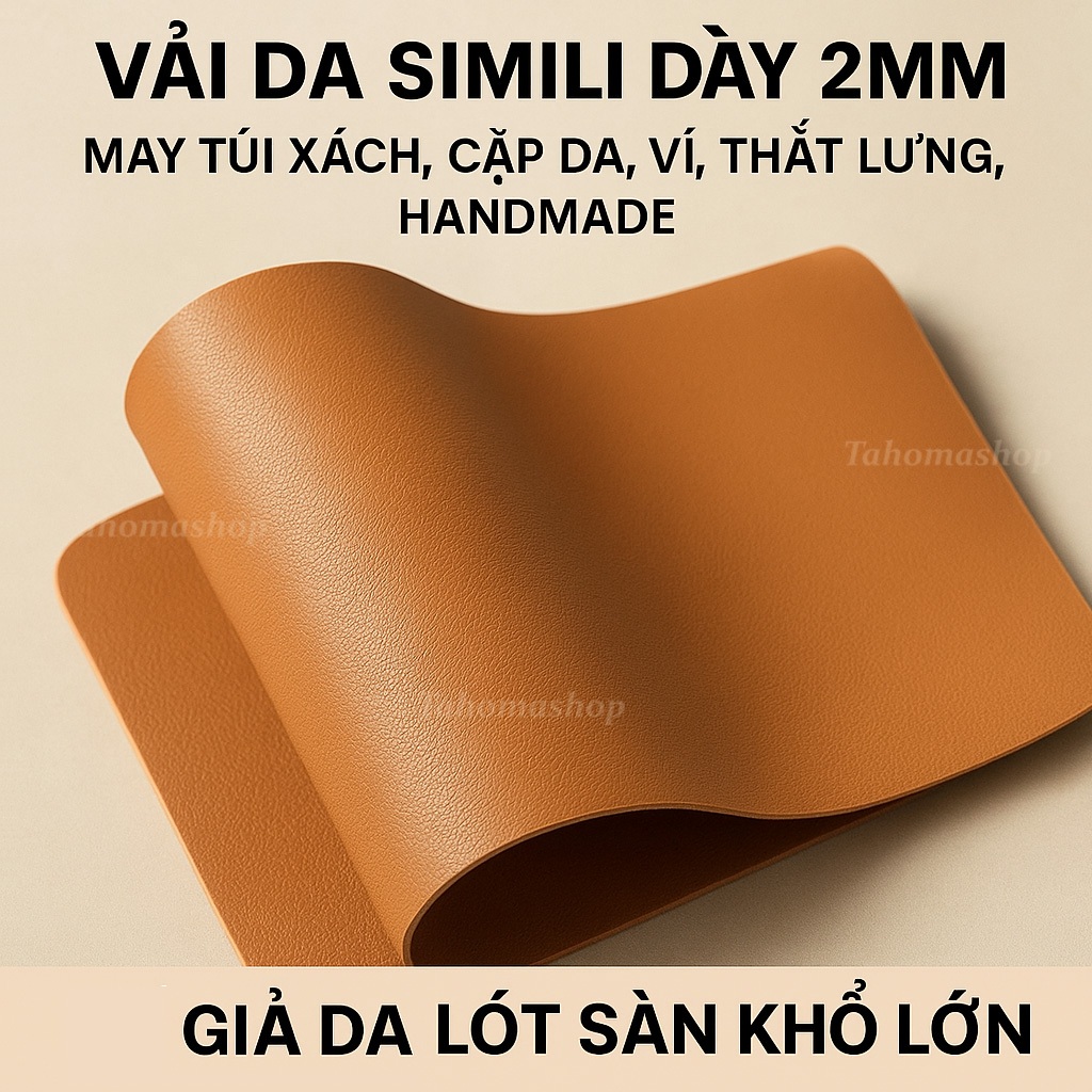 Vải Da simili Dày 2mm – May Túi Xách, Cặp Da, Ví, Thắt Lưng, handmade ...
