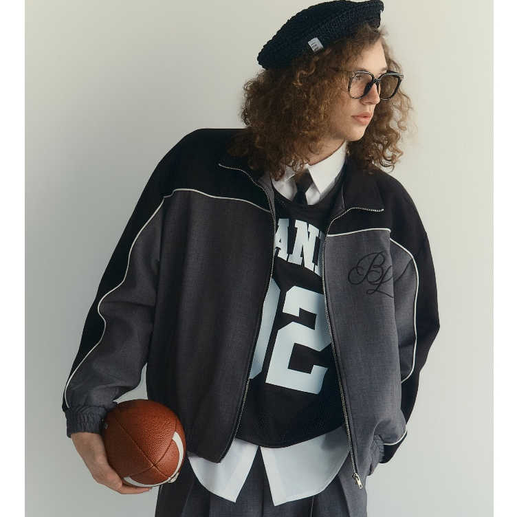 BLANKESPACE Áo Khoác Freshman Jacket Chất Liệu Kaki Sợi Chéo Nam Nữ ...