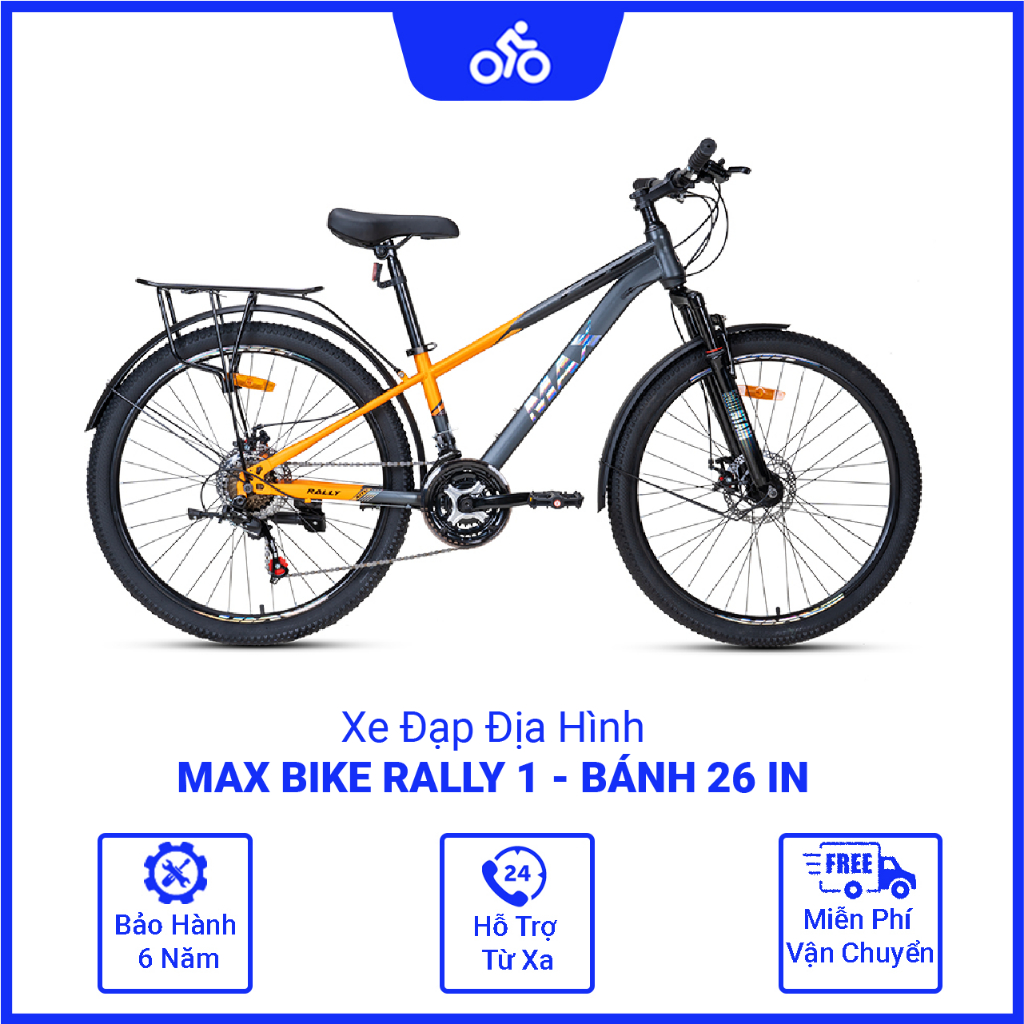 Xe Đạp Địa Hình Leo Núi MTB MAX BIKE Rally 1 - Phanh Đĩa, Bánh 26 ...