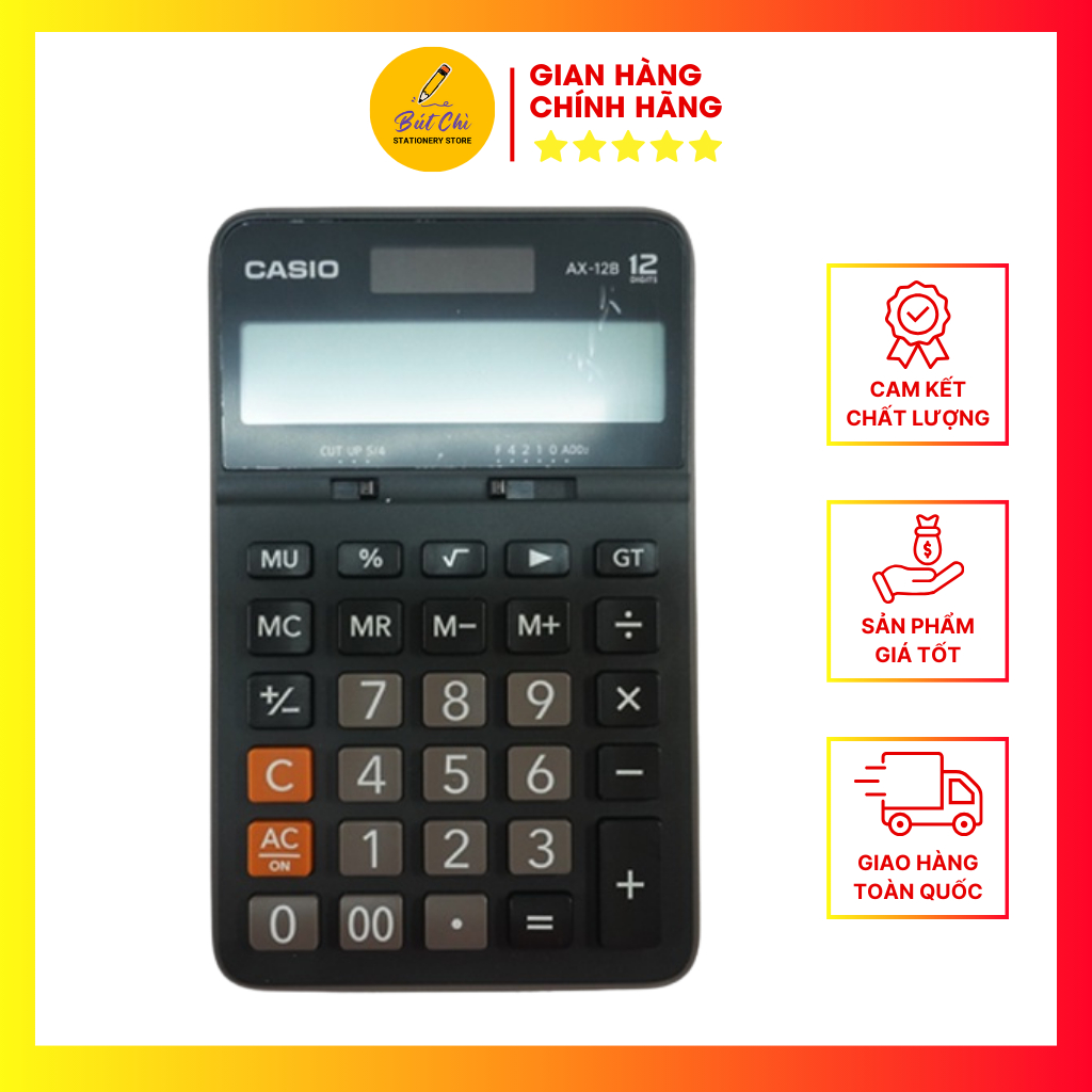 Máy Tính Casio Ax 12B Chính Hãng Thiết Kế Nhỏ Gọn, Dễ Dàng Mang Theo Đến Bất Kỳ Đâu | Shopee ...
