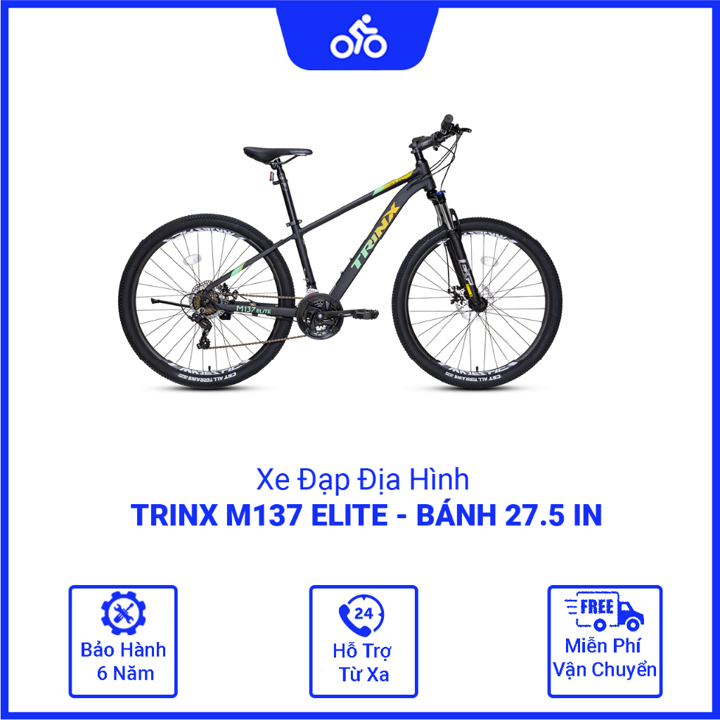 Xe Đạp Địa Hình Leo Núi MTB TRINX M137 Elite – Phanh Đĩa, Bánh 27.5 ...