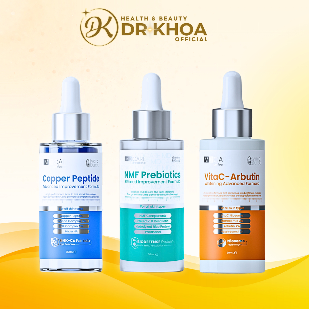Serum MDCare NMFs, Đồng Peptides, Vita Arbutin Dưỡng Sáng Phục Hồi Da 30ml | Shopee Việt Nam