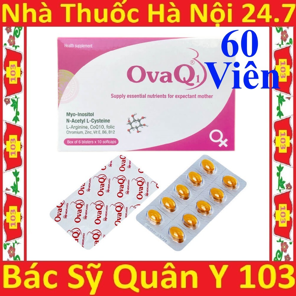 ovaq1 (ovaq 1) hỗ trợ mang thai tự nhiên, khỏe trứng, ổn định nội tiết ...