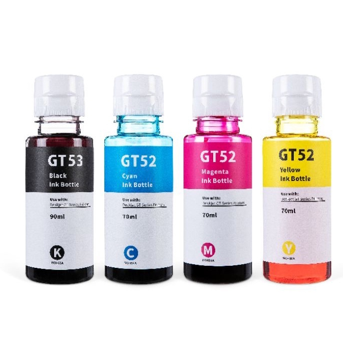 Mực in màu HP GT52 GT53 cho máy in Ink Tank 115, HP Ink Tank 315, HP ...