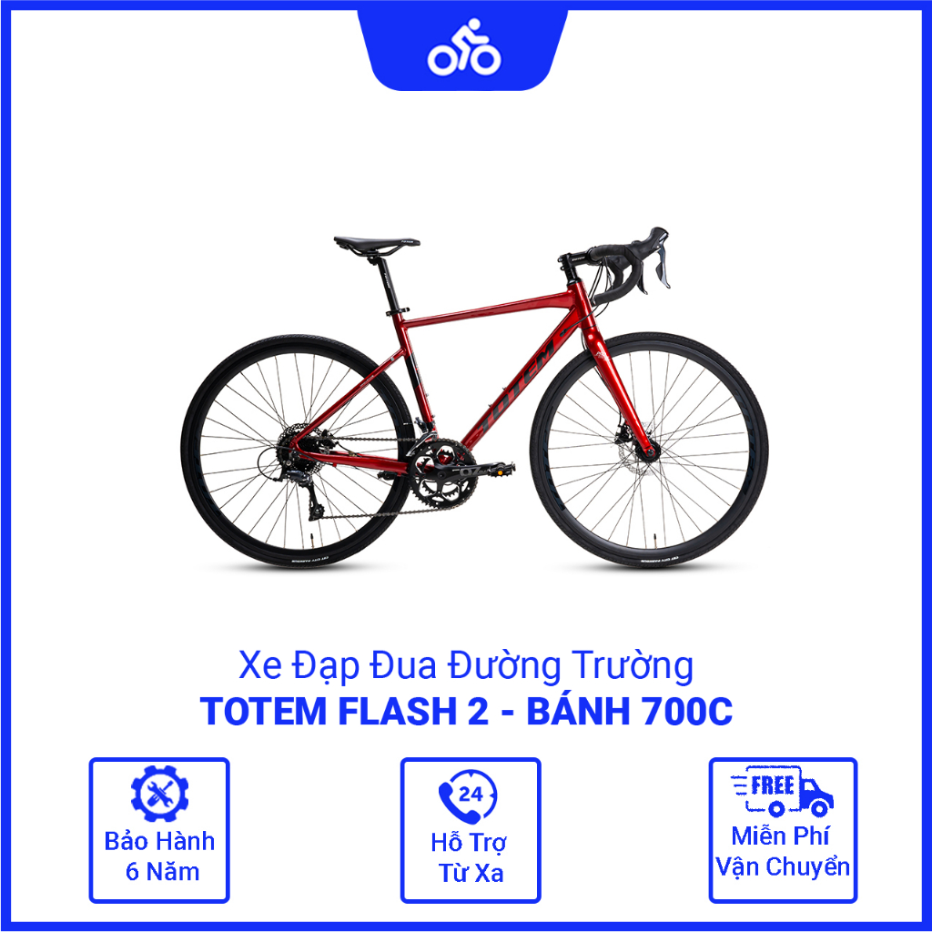 Xe Đạp Đường Trường ROAD TOTEM Flash 2 – Phanh Đĩa, Bánh 700C | Shopee ...