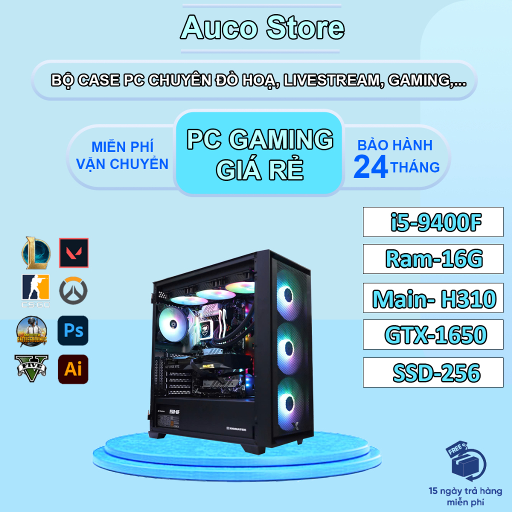 PC Gaming, Cây Gaming chơi game i5 9400f / ram 16G / SSD 256G / RTX ...