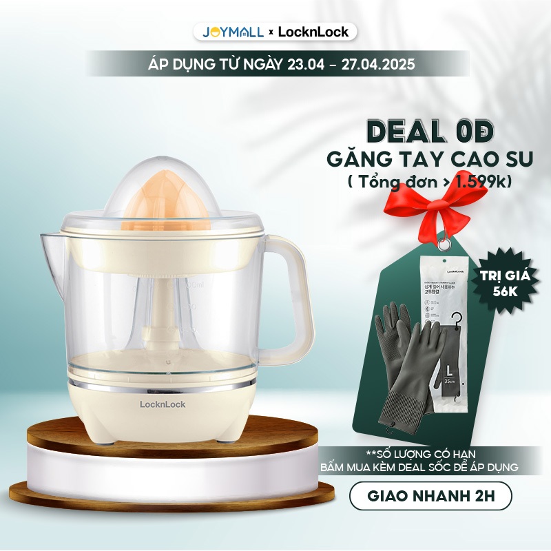 Máy Vắt Cam LocknLock EJJ231IVY Trắng Ngà 700ml 40W, Hàng Chính Hãng, Xoay Ép 2 Chiều - JoyMall ...