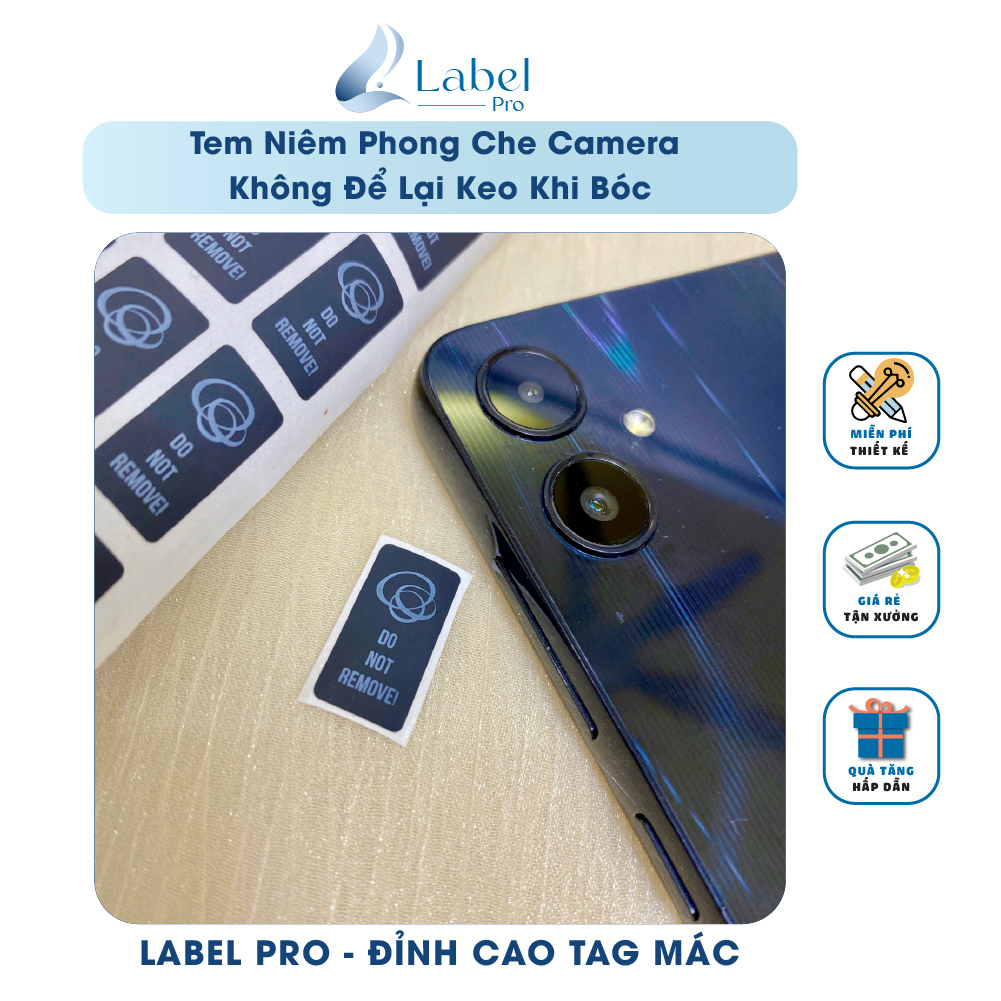 Tem Void dán che camera, tem che camera điện thoại, laptop, không bám ...