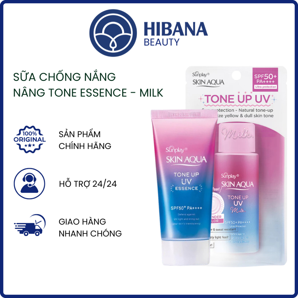 Kem Chống Nắng Hiệu Chỉnh Sắc Da Sunplay Skin Aqua Tone Up UV Milk - Essence SPF50+/PA++++ 50g ...