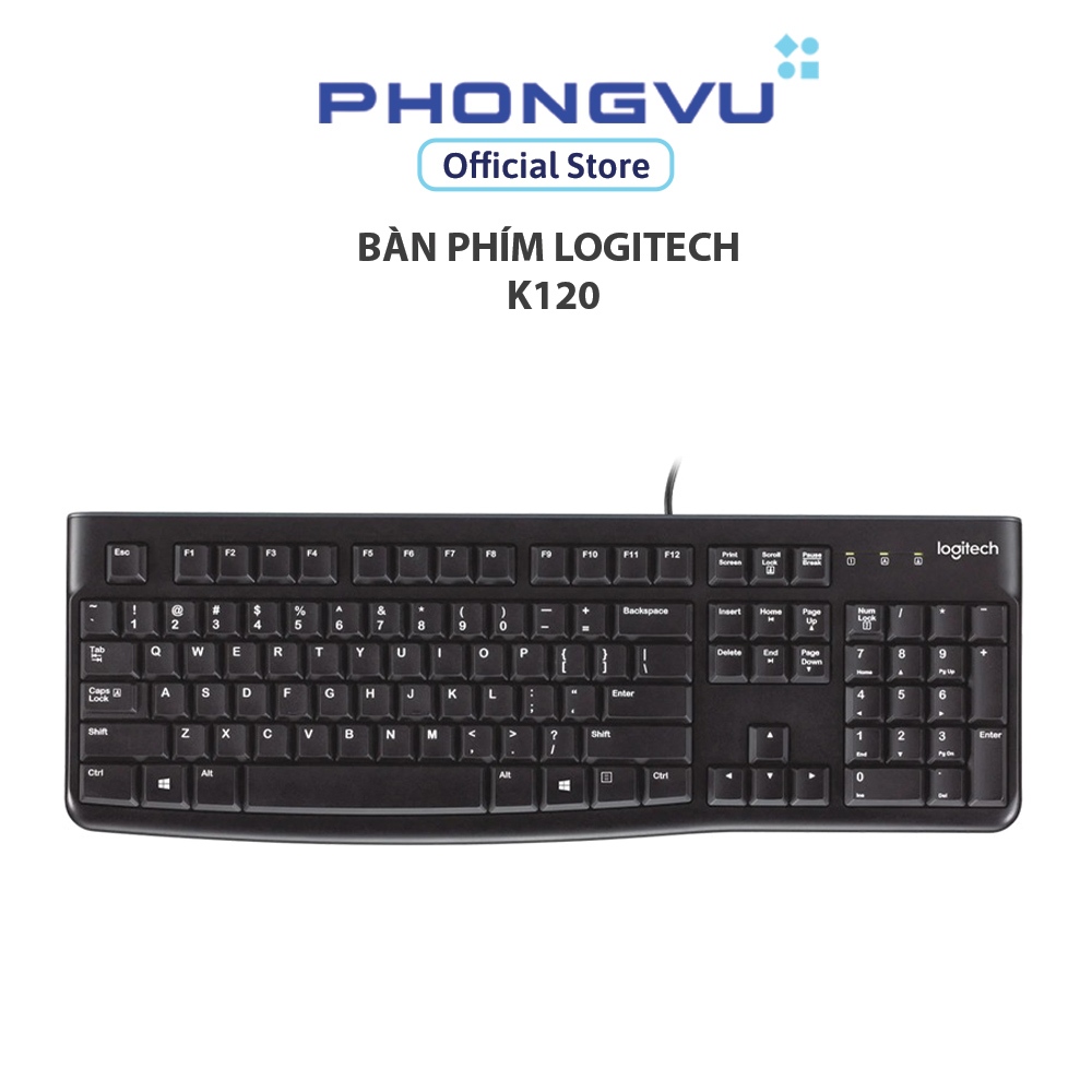 Bàn phím Logitech K120 (quà tặng) - Bảo hành 36 tháng | Shopee Việt Nam
