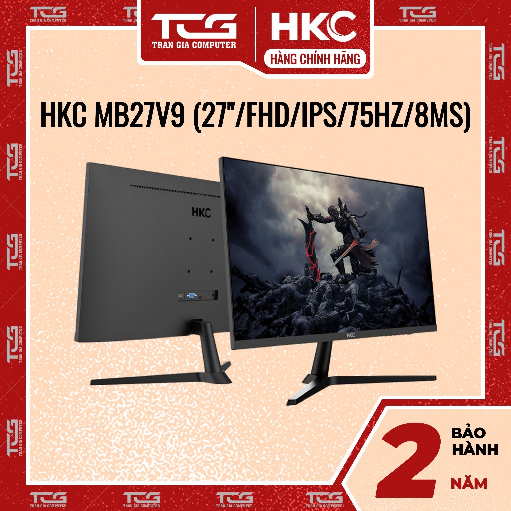 Màn Hình HKC MB27V9 (27 inch/FHD/IPS/75Hz/8ms/250 nits/HDMI+VGA) - Bảo ...