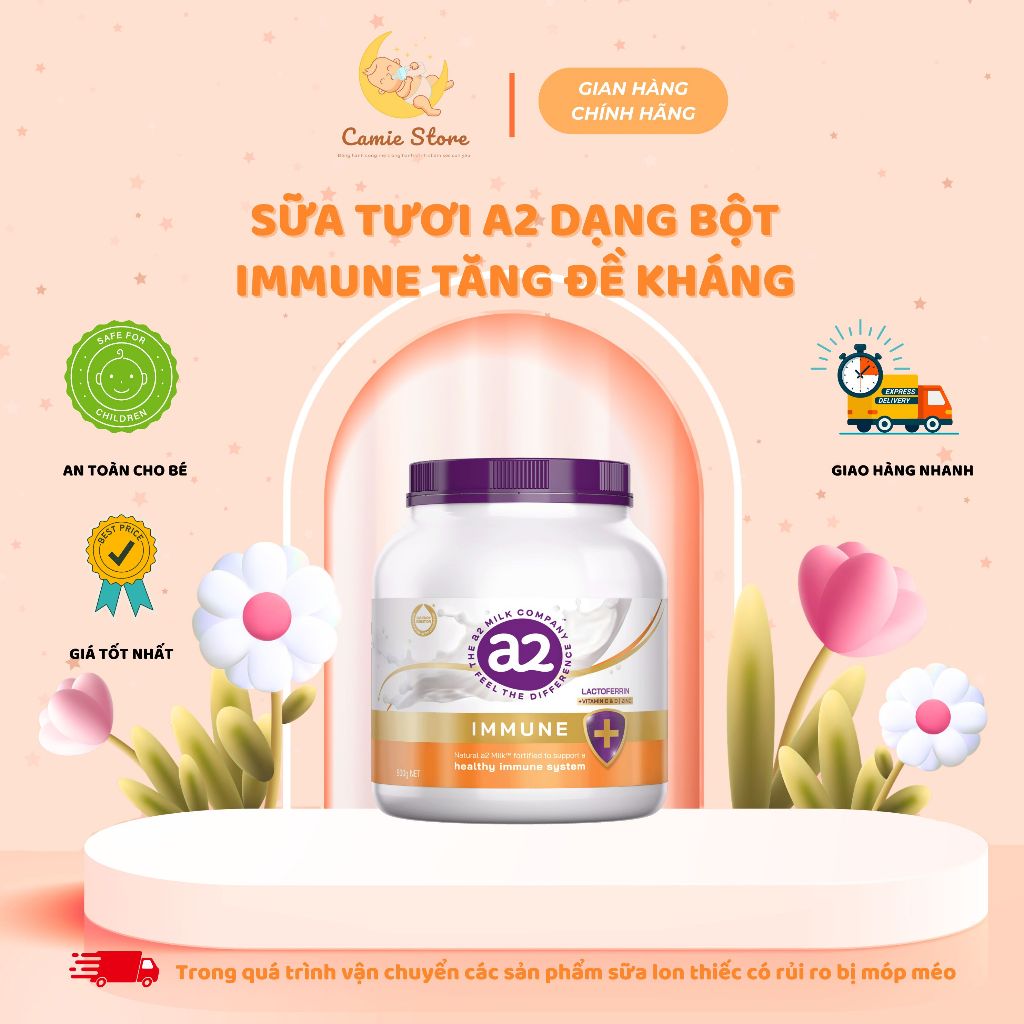 [CAMIE] Chính hãng Tem Phụ - Sữa Tươi Nguyên Kem A2 Immune Dạng Bột Bổ ...
