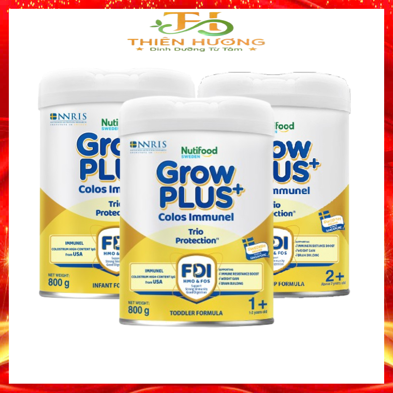 Sữa Bột Nutifood GrowPLUS+ Colos Immunel 0+, 1+, 2+ Lon 800g – Tăng ...