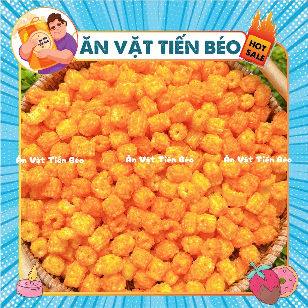 Nui Sấy Tẩm Vị , Bắp Sây Giòn ,Hạt Sen Cay Tẩm Gia Vị Đậm Đà, Đồ ăn vặt ...
