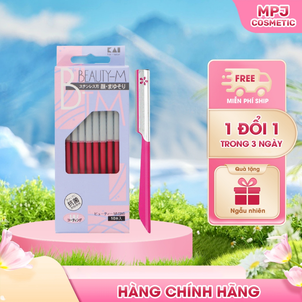 Dao Cạo Lông Mày Cán Dài Kai Razor 007439 - BTM-10H1 Từ Thép Không Gỉ ...