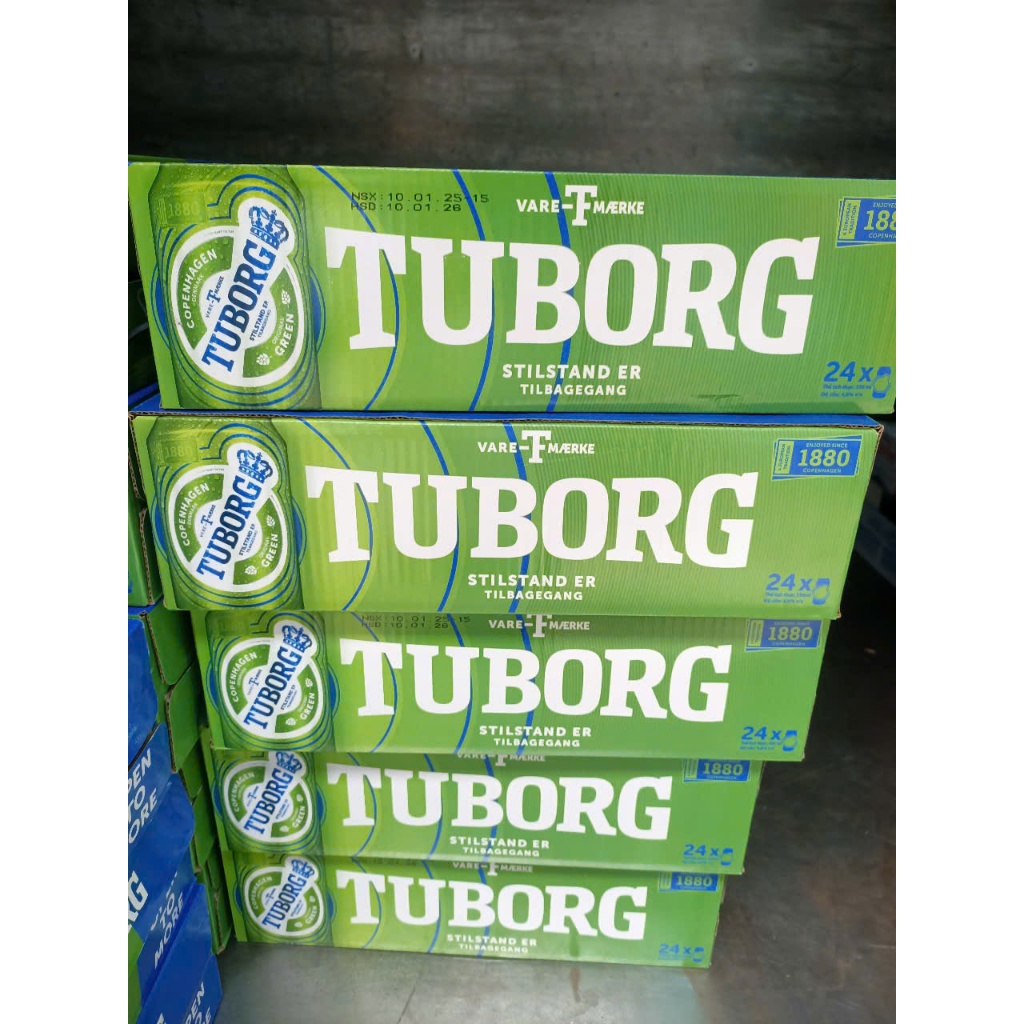 Thùng 24 lon bia Tuborg 330ml | Shopee Việt Nam