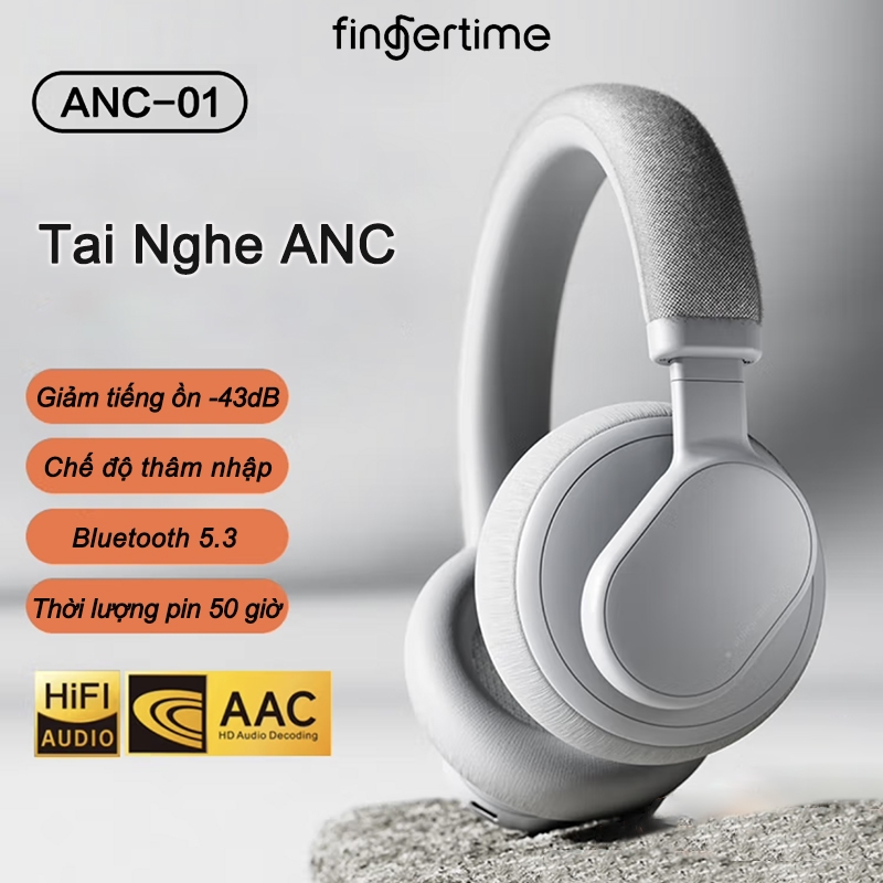 Tai Nghe Không Dây ANC 01 Bluetooth 5.3 Giảm Tiếng Ồn Chủ Động -43dB ...