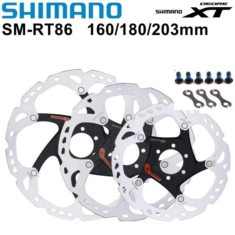 Đĩa Phanh Đĩa Thắng Xe Đạp Shimano Deore XT RT86 6 Bu Lông 160mm Chính ...