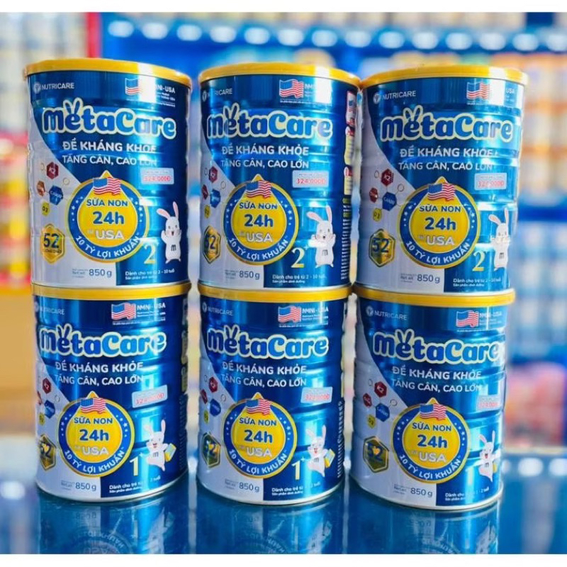 Sữa Bột Nutricare Metacare Xanh 1+/2+ (850g) | Shopee Việt Nam