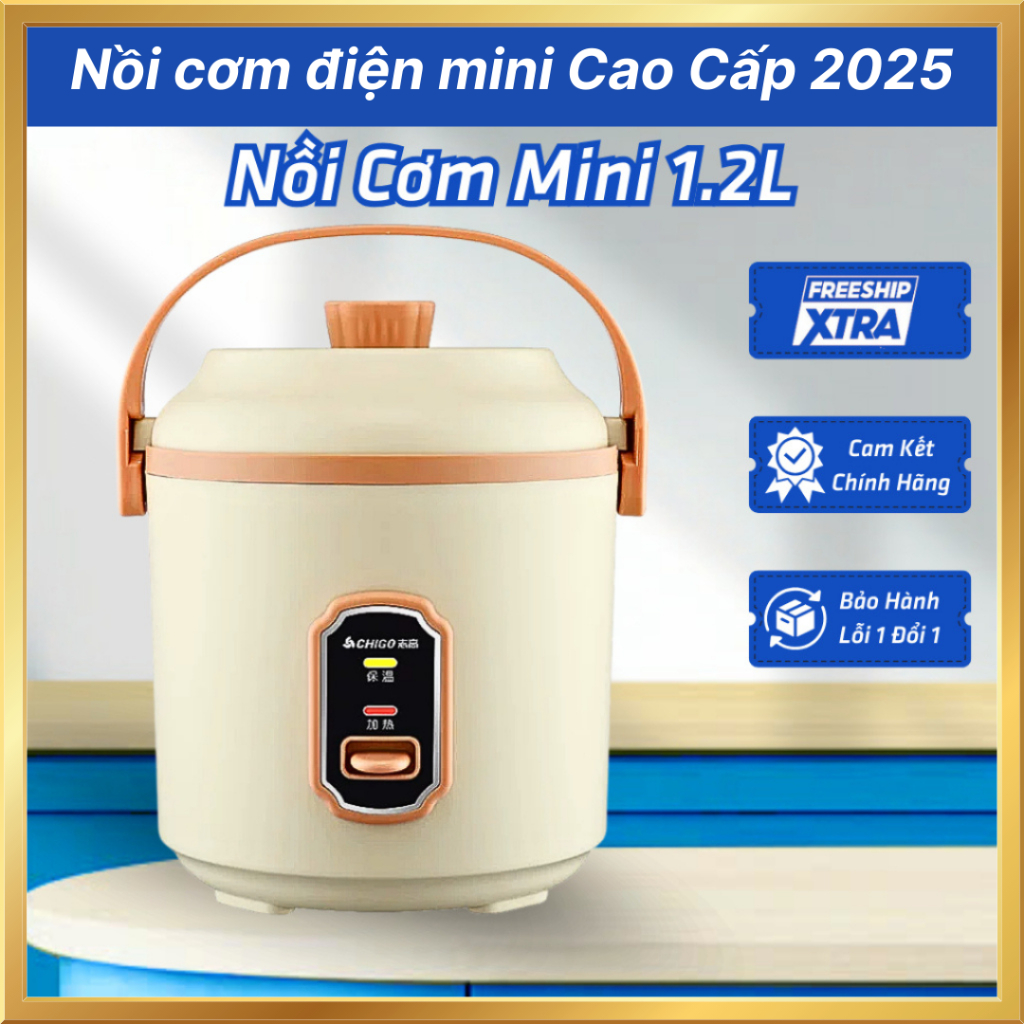 Nồi cơm điện mini chigo 1,2 lít , nồi cơm điện mini phiên bản cao cấp ...