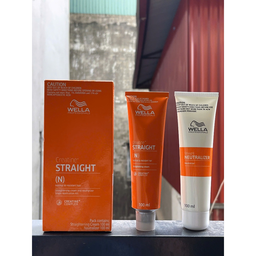 Thuốc Uốn Duỗi Ép Thẳng Tóc Wella Creatine Straight dành cho tóc khỏe ...