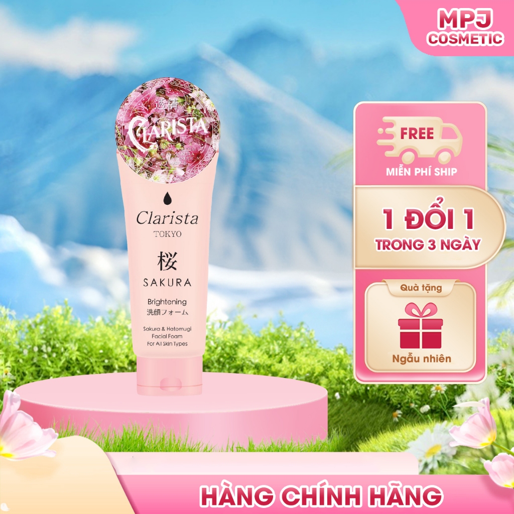 Sữa Rửa Mặt Tạo Bọt Sáng Da Clarista Tokyo Sakura & Facial Foam 130g ...