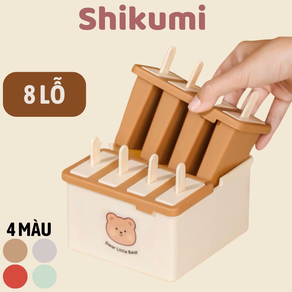 Khuôn Làm Kem Que 4/8 Shikumi Cây Đủ Loại Khuôn Khay Làm Kem Nhựa ...