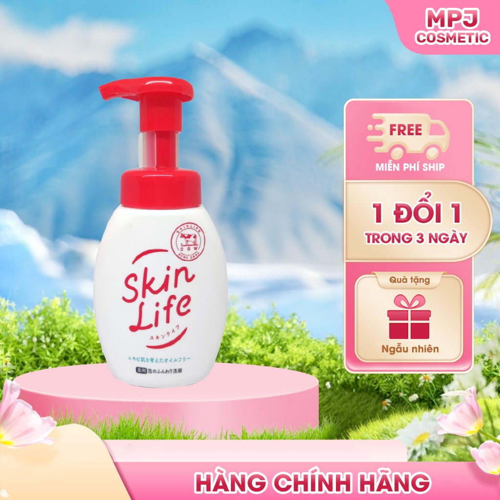 Sữa Rửa Mặt Tạo Bọt Dành Cho Da Mụn Skinlife Cow Facial Wash Pump ...