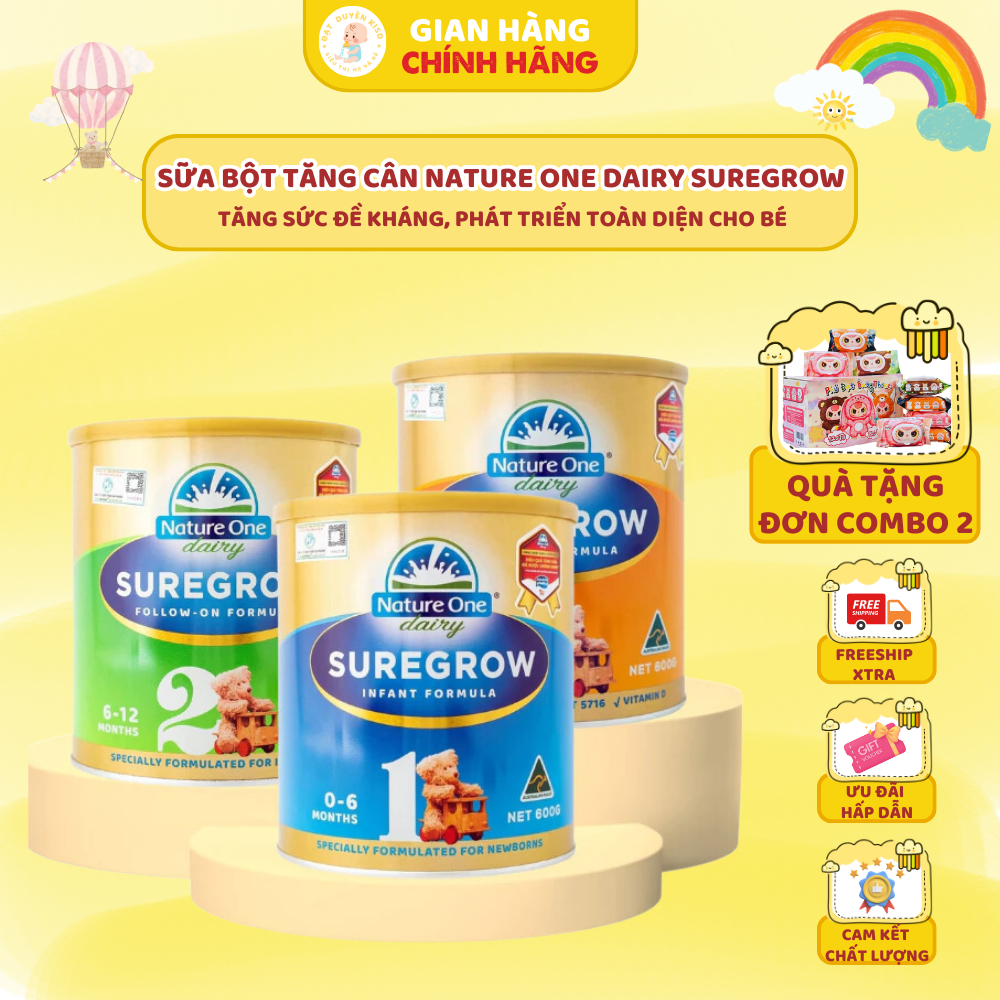 Sữa Bột Tăng Cân Nature One Dairy SureGrow Tăng Sức Đề Kháng, Phát ...