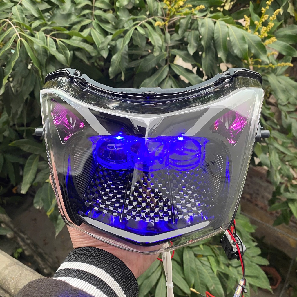 Đèn Pha 3 bi WAVE MIKAN - Lắp WAVE A-S100-Rs100-Rsx100-FuX - 3 chế độ ...