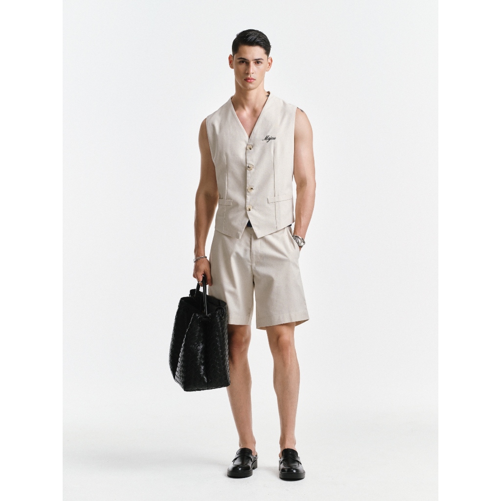 Áo Gile Linen Nam Mourié | 0091 | Majou | Shopee Việt Nam