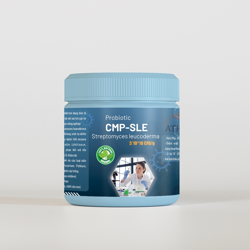 ATP Farm : CMP - SLE Bào tử Streptomyces leucoderma chống sương mai, nứt thân xì mủ, lở cổ rể ...