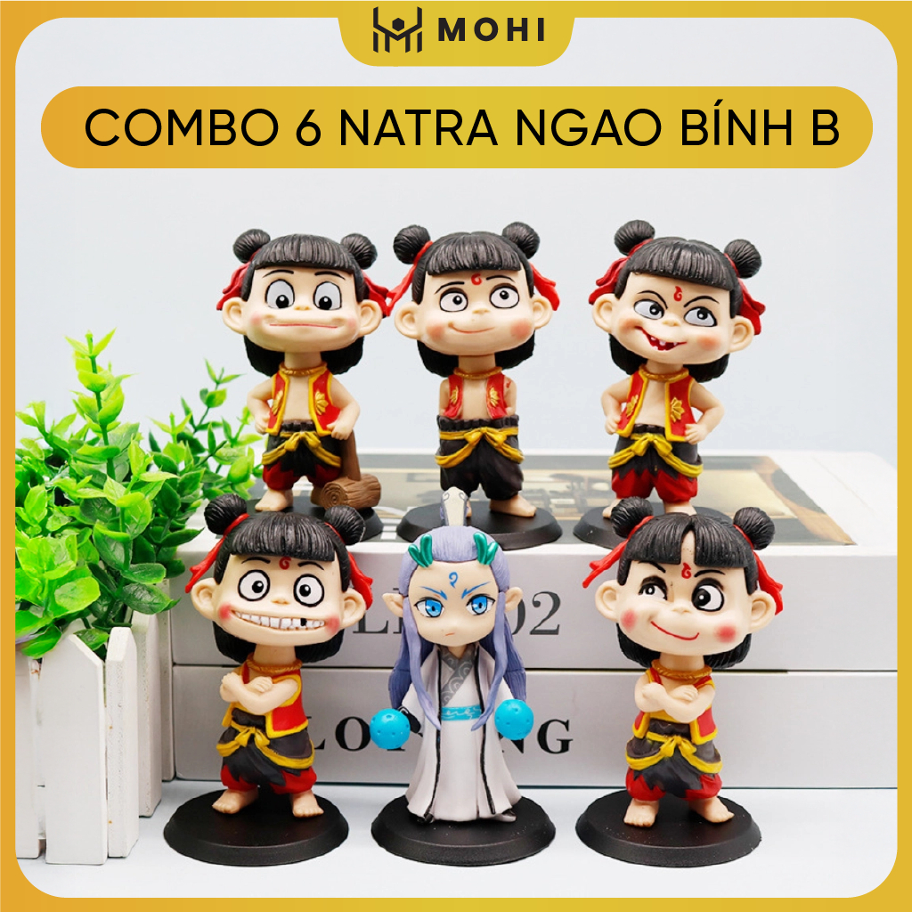 Mô Hình bộ 6 natra ngao bính Bản B - Cao : 11cm - Nặng : 200gram ...