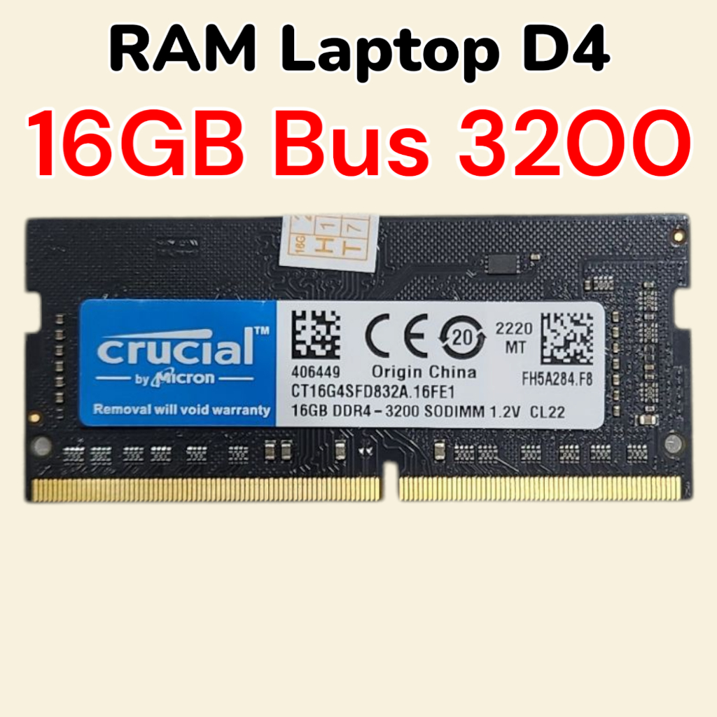 RAM 16GB - Crucial - Laptop - Bus 3200 - Rẻ Nhất Sàn - Mới 100% - BH ...