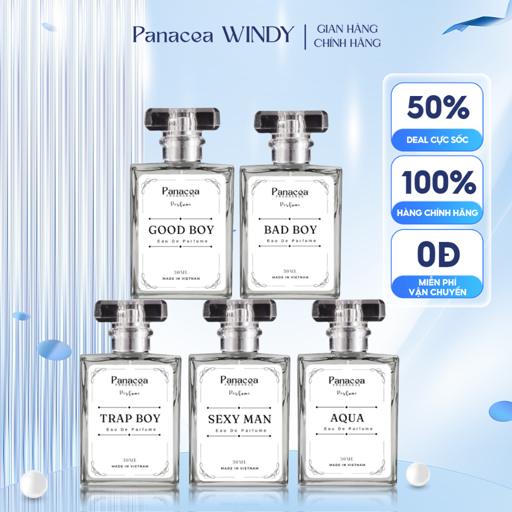 Nước Hoa Nam Panacea Trap Boy đi chơi, Good Boy đi học, Sexy Men đi tiệc Chai 30ml Dạng Xịt Tiện ...