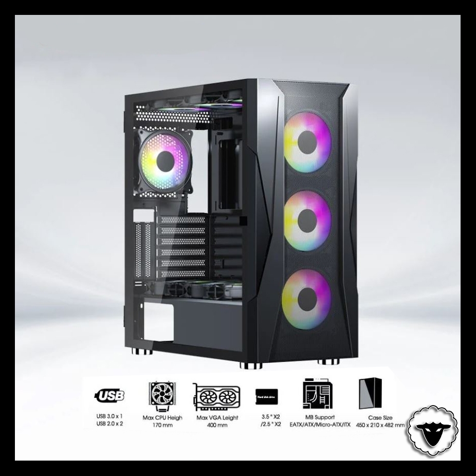 Case Vỏ COOLERPLUS EB06 (SẴN 3 FAN LED) | Shopee Việt Nam