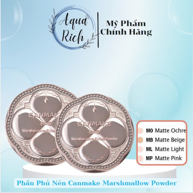 [Mẫu Mới] Phấn Phủ Dạng Nén - Phấn Đa Sắc Canmake Marshmallow Nhật Bản 10g [MB - MO - ML - MP ...