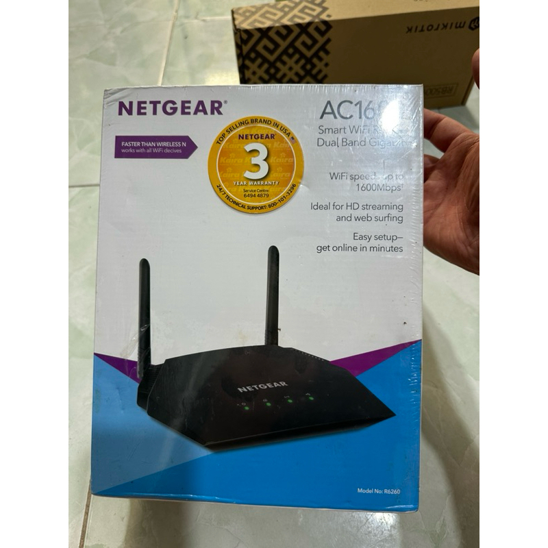 Bộ phát WiFi Netgear AC1600 R6260 - Băng tần kép chuẩn AC, tốc độ ...