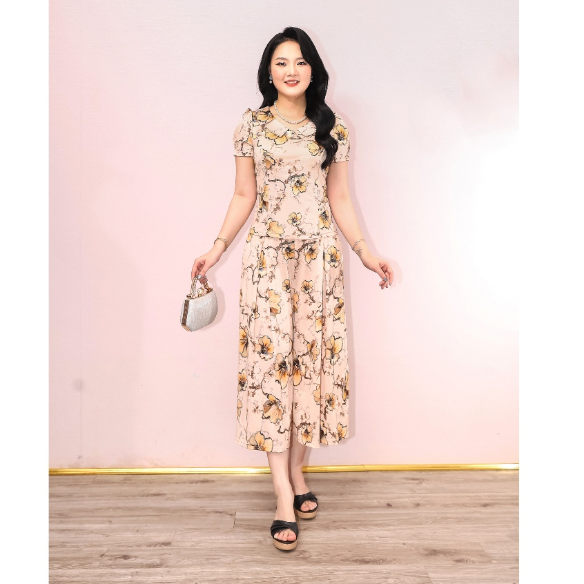 Set bộ đồ trung niên thun cao cấp Ladyshop T376 - T380 - T481 - T483 | Shopee Việt Nam