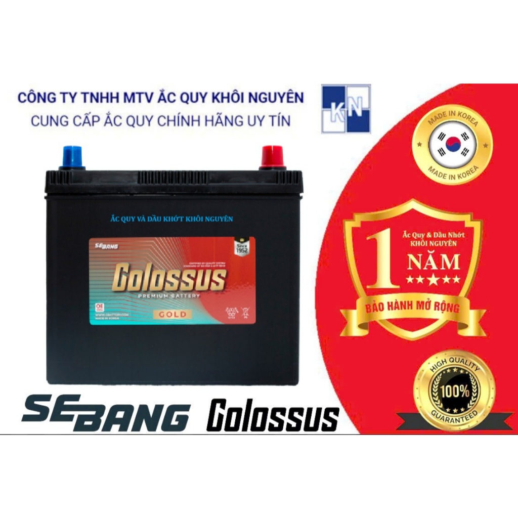 Ắc quy 12V-45AH Colossus SMF NX100-S6LS, nhập khẩu trực tiếp từ hàn quốc chính hãng SEBANG ...